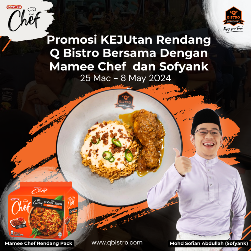 Promosi KEJUtan Rendang Q Bistro Bersama Dengan Mamee Chef dan Sofyank ...